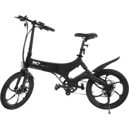 E-Bike Sxt ScooterS "Velox MAX" Gr. 41, schwarz (schwarz, braun), Elektrofahrräder, 41cm, 20 Zoll (50,80cm), Pedelec, Elektrofahrrad für Damen u. Herren