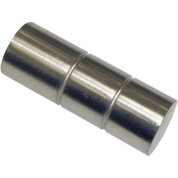 Gardinenstangen-Endstück Gardinia "Zylinder", silber (edelstahl, optik), Ø:1,9, Gardinenstangenendstücke, Serie Gardinenstange Kira