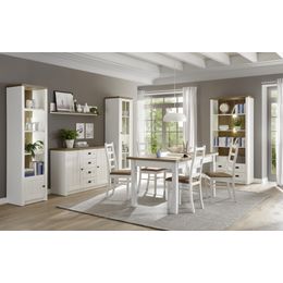 Wohnwand Home Affaire "Beauvais", weiß, B:300cm H:198cm T:43cm, Holzwerkstoff, Kastenmöbel-Sets