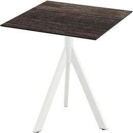 SOLDOUT Klapptisch SOLD OUT "Infinity", weiß (weiß, riverwashed wood, weiß), B:70cm H:74cm T:70cm, Pulverbeschichteter Stahl + HPL Tischplatte, Tische, in verschiedenen Ausführungen