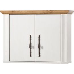 Hängeschrank KOCHSTATION "KS-Westminster", weiß (pinie weiß dekor), B:96cm H:73cm T:33cm, Schränke, im romantischen Landhausstil, Breite 96 cm, exclusiv by Otto