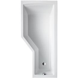 Badewanne Ottofond "Cello", weiß, B:80cm H:45cm L:170cm T:80cm, Sanitäracryl, Badewannen, mit Fußgestell und Ablaufgarnitur