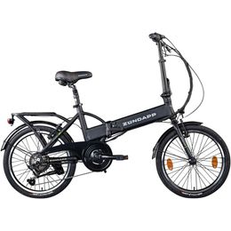 Zündapp E-Bike ZÜNDAPP "Z101" Gr. 37, schwarz (mattschwarz, mattschwarz), Elektrofahrräder, 37cm, 20 Zoll (50,80cm), Pedelec, Elektrofahrrad für Damen u. Herren
