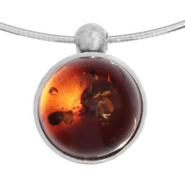 Halsreif OSTSEE-SCHMUCK "OSTSEE-SCHMUCK Halsreif mit Anhänger" Gr. 42, silber, Halsketten, Damen, 42cm, Silber 925 (Sterlingsilber), L: 42