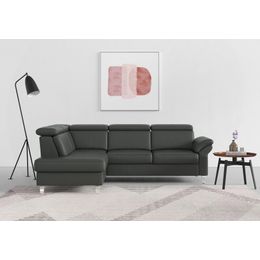 Sit & More Ecksofa SIT & MORE "Arngast L-Form", grau (anthrazit), B:245cm H:84cm T:194cm, Sofas, Ecksofa, inklusive Kopfteilverstellung und Federkern, Topseller