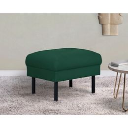 Hocker Home Affaire "Lillibeth Polsterhocker, Sitzhocker, Maße B/T/H: 64/50/48 cm", grün, B:64 H:48 T:50, 100% Polyester, Hocker, Fußhocker, passend zur Serie "Lillibeth", auch in Cord und Samtoptik