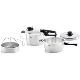 Schnellkochtopf Fissler "Vitavit Premium", silber (silberfarben), Töpfe, Premium Qualität – Made in Germany