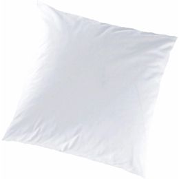 Kissenbezug Primera "Primera Mako-Feinjersey Kissenbezug im Doppelpack", weiß, B:40cm L:40cm, Feinjersey, Obermaterial: 100% Baumwolle, Kissenbezüge, In vielen Uni-Tönen