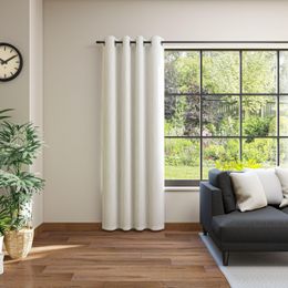 Neutex for you! Vorhang NEUTEX FOR YOU "David Eco" Gr. 1, weiß (wollweiß), B:144cm H:245cm, Baumwolle, Polyester, Gardinen