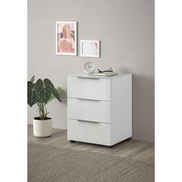 HBZ-MEBLE Kommode HBZ "Santorin Nachtkonsole, BxHxT 45x61x40 cm", weiß, B:45cm H:61cm T:40cm, Holzwerkstoff, Sideboards, Breite 45cm, Softclose für Schubkästen, Melaminbeschichtung