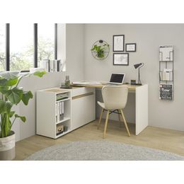 Büromöbel-Set Inosign "CiTY/GiRON", weiß, B:143cm H:77cm T:120cm, Arbeitsmöbel-Sets, Topseller