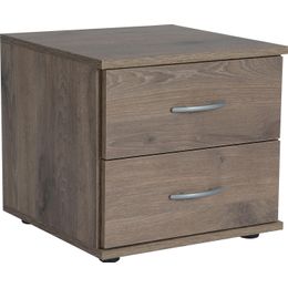 Container VOGL MÖBELFABRIK "Barrie, Bürocontainer, Nachtschrank, mit Schubladen & Füßen", wotan eichefarben, B:40cm H:36cm T:40cm, Spanplatte, Schränke, Nachttisch Nachtkonsole, verschiedene Ausführungen, Höhe 37 cm, Made in Germany