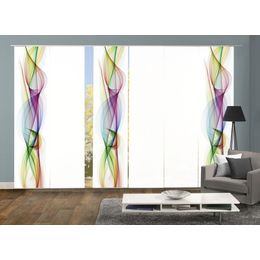 Schiebegardine Home Wohnideen "BOLGE", bunt, B:60cm, Polyester, Gardinen, DIGITALDRUCK