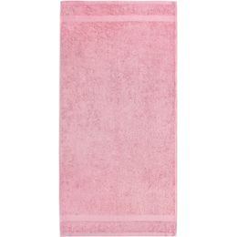 Handtuch Dyckhoff "Planet", rosa (rose), B:50cm L:100cm, Walkfrottier, Obermaterial: 100% Baumwolle, Handtücher