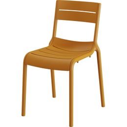 Gartenstuhl Best "Calor", orange (terrakotta), B:49cm H:82cm T:55cm, Polypropylen, Stühle, Stapelstuhl