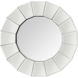 Wandspiegel Kayoom "Amun 210", silber (silberfarben), B:60cm H:60cm Ø:60cm, Metall, Spiegelglas, Spiegel