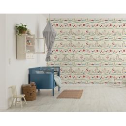 Kindertapete Komar "Disney Winnie the Pooh Friends in Garden", bunt, B:300 H:250, Vlies, Tapeten