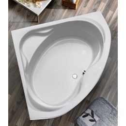 Eckwanne Ottofond "Madras", weiß, B:145cm H:58cm L:145cm T:145cm, Sanitäracryl, Badewannen, mit Wannenträger