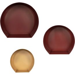 Deko-Wandregal Kayoom "Wandregal-Set Triple 110", rot, B:27 T:12, Eisen, Regale