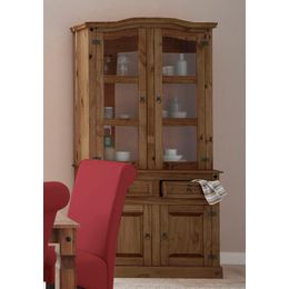 Buffet Home Affaire "Mexico", braun (dunkelbraun gebeizt), Schränke, aus massiver Kiefer, Breite 106 cm