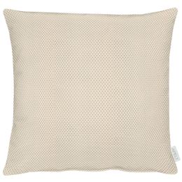 Kissenhülle Apelt "Miles", beige, B:46cm L:46cm, Mischgewebe, Obermaterial: 100% Polyester, Kissenbezüge