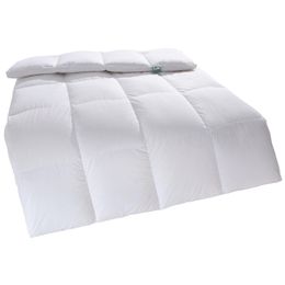 Gänsedaunenbettdecke FAN "f.a.n. Island", weiß, B:135cm L:200cm, Bezug: 100% Baumwolle. Füllung: 100% Gänsedaunen, Bettdecken
