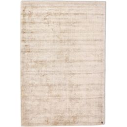 Teppich Tom Tailor HOME "Shine uni" Gr. 2, braun (hellbraun), B:85, Viskose, Teppiche, Handweb Teppich, 100% Viskose, handgewebt, mit elegantem Schimmer