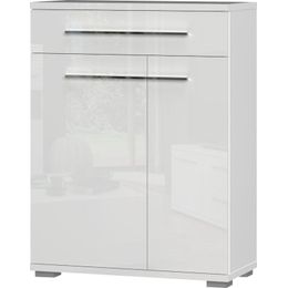 Schuhschrank Places of Style "Piano", weiß (kristallweiß hochglanz), B:76 T:35, FSC-zertifizierter Holzwerkstoff, Schränke, UV lackiert, hochglänzend, Soft-Close Funktion