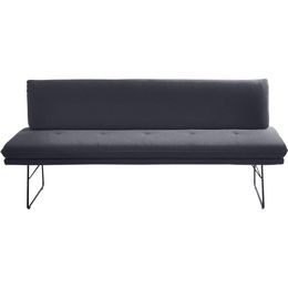 K+w Komfort & Wohnen Polsterbank K+W KOMFORT & WOHNEN, blau (marine), B:195cm H:87cm T:65cm, Sitzbänke, Spitzkissenoptik, Sitzsteppung, hoher Sitzkomfort, in 2 Größen wählbar