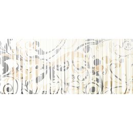 Fototapete ARCHITECTS PAPER "Atelier 47 Curtain White 1", bunt (weiß, grau, ocker), B:6m L:2,5m, Vlies, Tapeten, Vlies, Wand, Schräge, Decke
