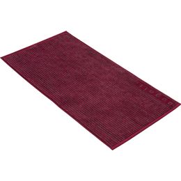Handtuch Bugatti "Tiago", rot (burgundy), B:50cm L:100cm, Webfrottier, Obermaterial: 100% Baumwolle, Handtücher, besonders saugfähig