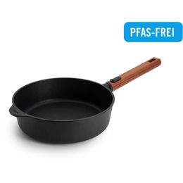 Schmorpfanne Woll "Eco Logic QXR Guss-Hochrandpfanne", schwarz, H:7cm Ø:24cm, Pfannen, PFAS-freie Diamond-QXR - Beschichtung