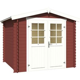 Gartenhaus Lasita Maja "INGO 230", rot (schwedenrot), ohne Fußboden, ohne Dacheindeckung, Holzwerkstoff, Gartenhäuser