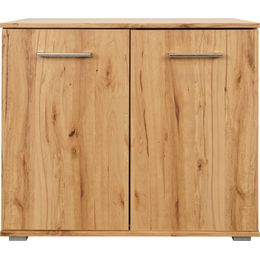Hochkommode Priess "Lindau", beige (astkernbuchefarben), B:82 H:71 T:38, Holzwerkstoff, Sideboards, Türkommode