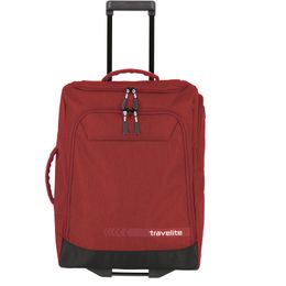 Weichgepäck-Trolley Travelite "KICK OFF, verschiedene Größen und Farben", Gr. B/H/T: 40 x 55 x 20 44, rot, Polyester, unifarben, Koffer, Reisetasche Reisegepäck Reisekoffer Trolley Freizeittasche