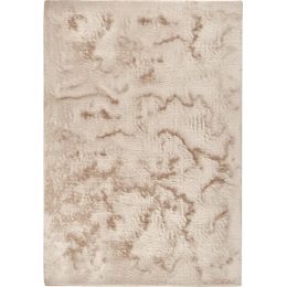 Fellteppich Dekowe "Roger", beige, B:160cm H:20mm L:230cm, Kunstfaser, Teppiche, Kunstfell, Kaninchenfell-Haptik, weich - ein echter Kuschelteppich