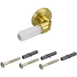 Träger Liedeco, gold (goldfarben, matt), Ø:1,6cm, Gardinenstangenhalterungen, für Gardinenstangen Ø 16 mm