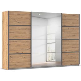 Kleiderschrank Rauch "Schwebetürenschrank OTTO´s Choice Garderobe Schrank TOP ANGEBOT Avola", eiche artisan, leisten graumetallic, B:315cm H:229cm T:62cm, Holzwerkstoff, Schränke, mit eleganten Zierleisten in Chrom, Schwarz oder Weiß MADE IN GERMANY, Topseller
