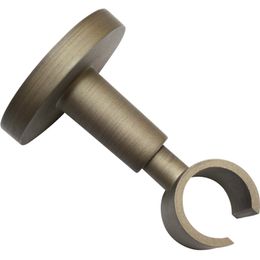 Deckentr&auml;ger f&uuml;r Gardinenstangen Gardinia "Kira" Gr. 1, braun (cappuccino), B:1,9cm H:6cm L:6cm &Oslash;:1,9cm, Gardinenstangenhalterungen, Serie Gardinenstange Kira