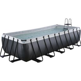 Framepool EXIT "inkl. Sicherheitsleiter und Kartuschenfilterpumpe", schwarz, B:250cm H:122cm L:540cm, Schwimmbecken, BxLxH: 250x540x122 cm