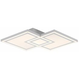 JUST LIGHT LED Deckenleuchte "BEDGING", weiß, 2, 1, Leuchten