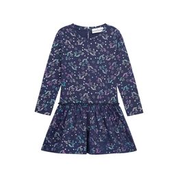 Jerseykleid DANAMADE "DANAMADE Dresses DELLI", Mädchen, Gr. 140, EURO, navy, 95% Baumwolle 5% Elasthan, Kleider