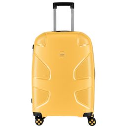 Hartschalen-Trolley IMPACKT "IP1, verschiedene Größen und Farben", Gr. B/H/T: 45 x 67 x 28 73, gelb (sunset gelb), Polypropylen, unifarben, Koffer, Hartschalen-Koffer vegan Koffer Reisegepäck USB-Port TSA Zahlenschloss