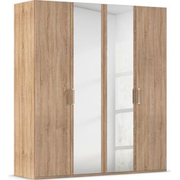 Drehtürenschrank Rauch "Kleiderschrank Schrank Garderobe Schlafzimmerschrank EVELYN", braun (eiche sonoma), B:201cm H:223cm T:61cm, Holzwerkstoff, Schränke, in elegantem Stil, viel Stauraum 3 Breiten und 2 Höhen MADE IN GERMANY