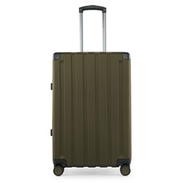 Hartschalen-Trolley Hauptstadtkoffer "Q-Damm, verschiedene Farben und Größen", Gr. B/H/T: 45,5 x 68 x 27 71, grün (avocado), ABS, festlich, Koffer, Hartschalenkoffer Reisekoffer Trolley mit TSA-Schloss