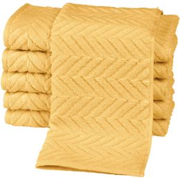 Gästehandtücher Ross "Sensual 9001", rot (ginger), B:30cm, Frottier, Obermaterial: 100% Baumwolle, Handtücher, 100% Baumwolle