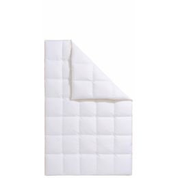 G&auml;nsedaunenbettdecke Frau Holle "Dana, Bettdecken f&uuml;r Sommer oder Winter, hergestellt in Deutschland", wei&szlig;, B:200cm L:200cm, Bezug: 100% Baumwolle. F&uuml;llung: 100% G&auml;nsedaunen, Bettdecken, Bettdecke in 135x200 cm, 155x220 cm und weiteren Gr&ouml;&szlig;en