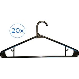 Kleiderbügel Ruco, schwarz, B:40 H:19 T:0,5, Kunststoff, Kleiderbügel, Kunststoff, Made in Germany