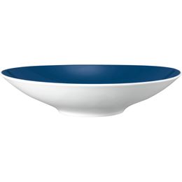 Pastateller Seltmann Weiden "Life Fashion", weiß (classic blau, weiß), H:5,3cm Ø:23,3cm, Porzellan, Speiseteller, Pasta-/Suppenteller 23 cm
