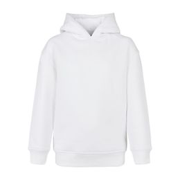 Hoodie Urban Classics "Urban Classics Damen Girls Hoody", Mädchen, Gr. 110/116, weiß, 65% Baumwolle, 35% Polyester, unifarben, Sweatshirts